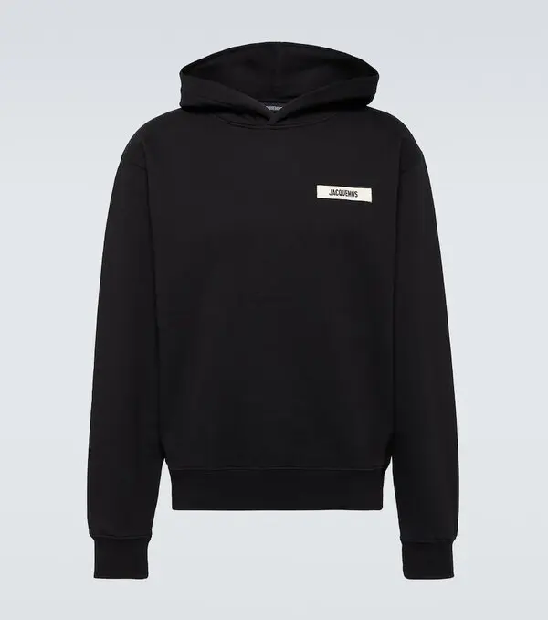 Jacquemus Le Hoodie Gros Grain - Black