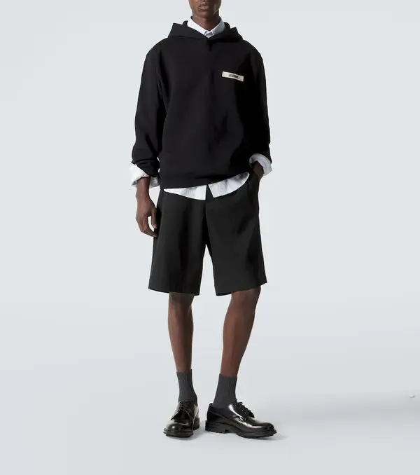 Jacquemus Le Hoodie Gros Grain - Black