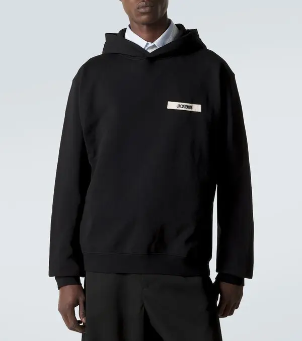 Jacquemus Le Hoodie Gros Grain - Black
