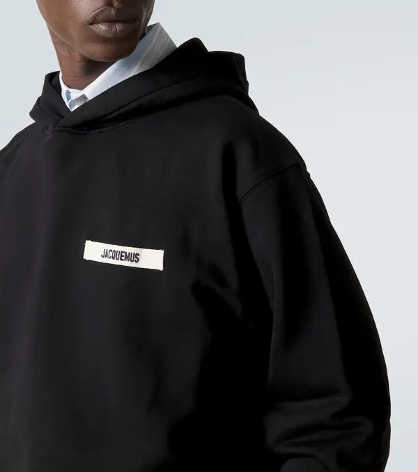 Jacquemus Le Hoodie Gros Grain - Black