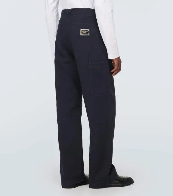 Dolce & Gabbana Mid-rise Straight Cotton Pants