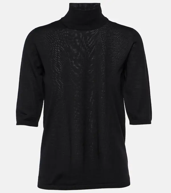 Max Mara Ciriaco Virgin Wool Turtleneck Top