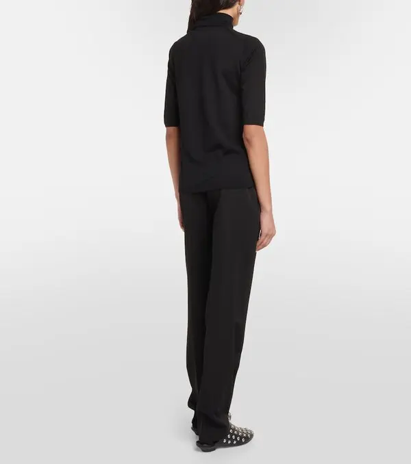 Max Mara Ciriaco Virgin Wool Turtleneck Top