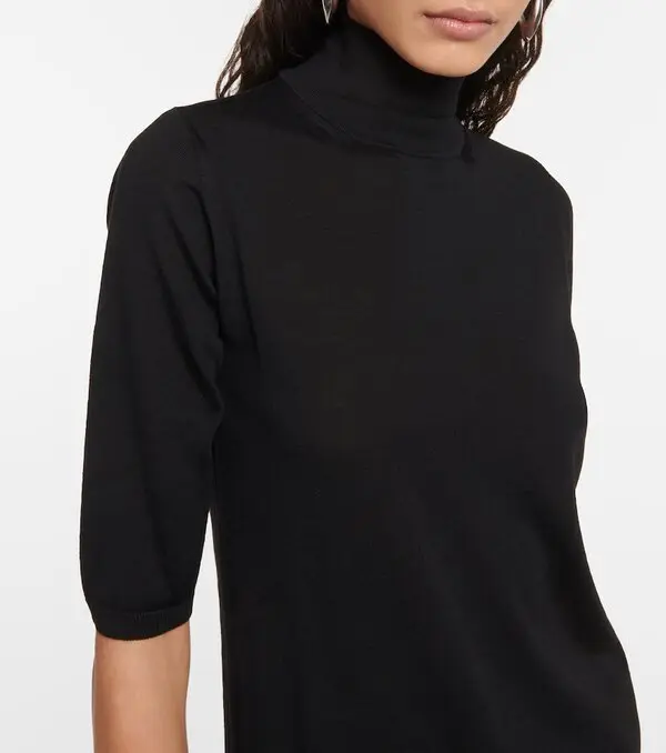 Max Mara Ciriaco Virgin Wool Turtleneck Top