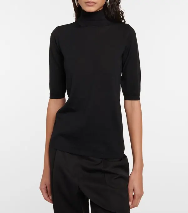 Max Mara Ciriaco Virgin Wool Turtleneck Top
