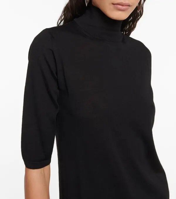 Max Mara Ciriaco Virgin Wool Turtleneck Top