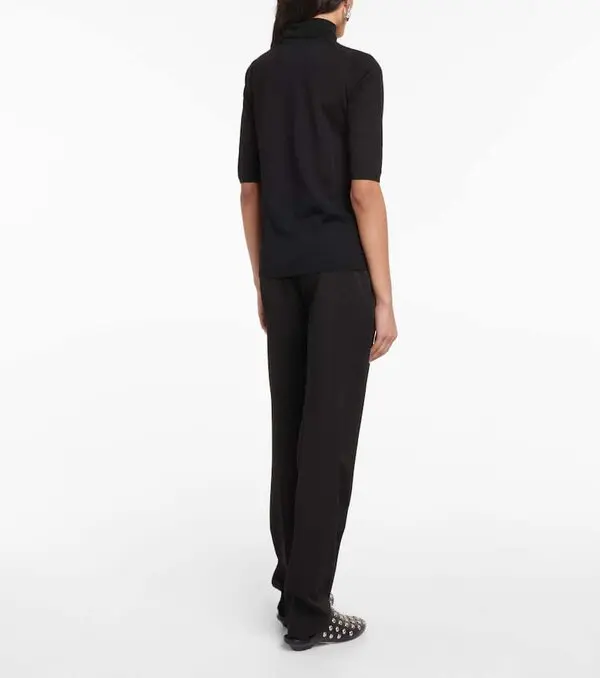 Max Mara Ciriaco Virgin Wool Turtleneck Top