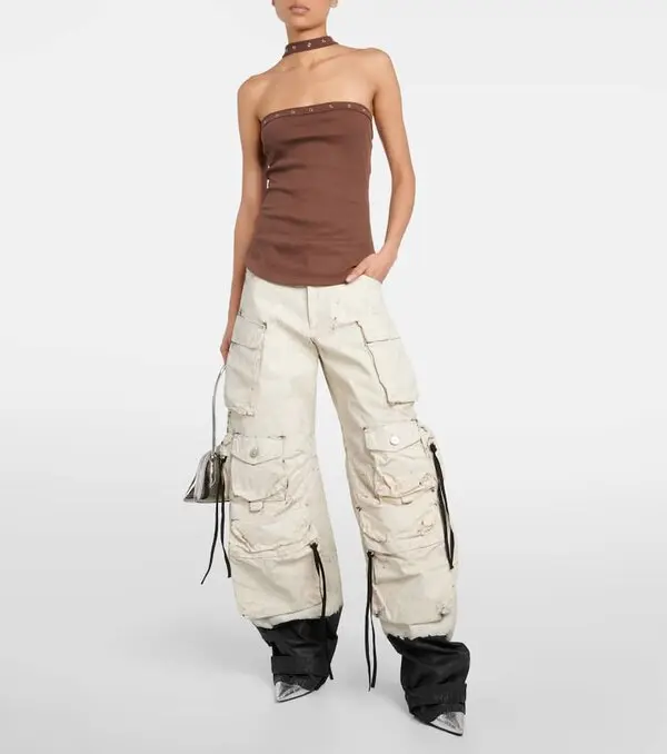 Attico Fern Cargo Jeans - Multicoloured