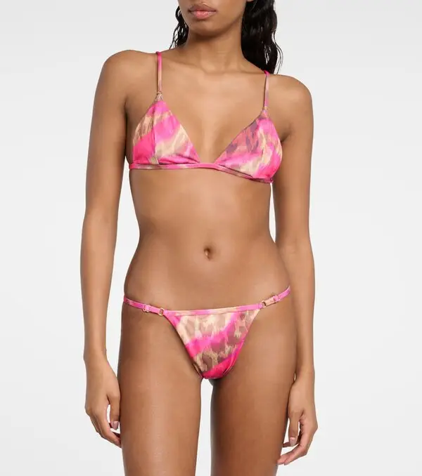 BANANHOT Emi Printed Bikini Bottoms - Pink