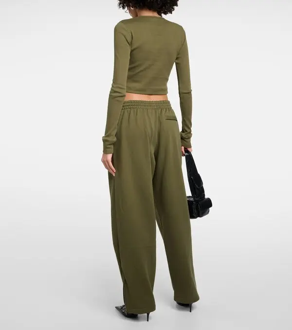Wardrobe.NYC X Hailey Bieber Cotton Track Pants - Green
