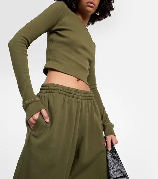 Wardrobe.NYC X Hailey Bieber Cotton Track Pants - Green