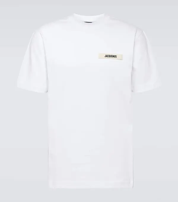Jacquemus Le T-shirt Gros Grain Cotton T-shirt - White