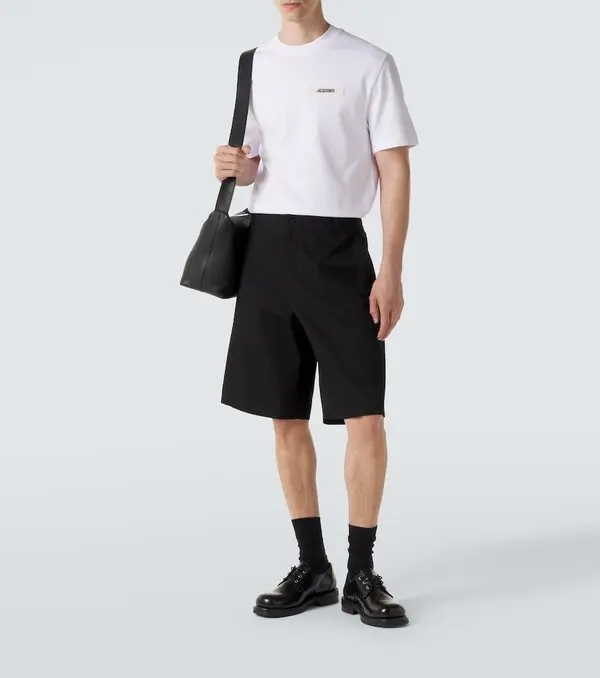 Jacquemus Le T-shirt Gros Grain Cotton T-shirt - White