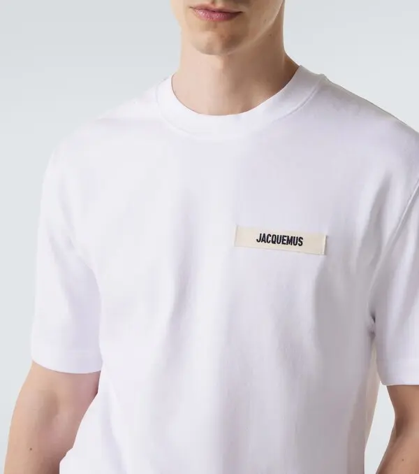 Jacquemus Le T-shirt Gros Grain Cotton T-shirt - White