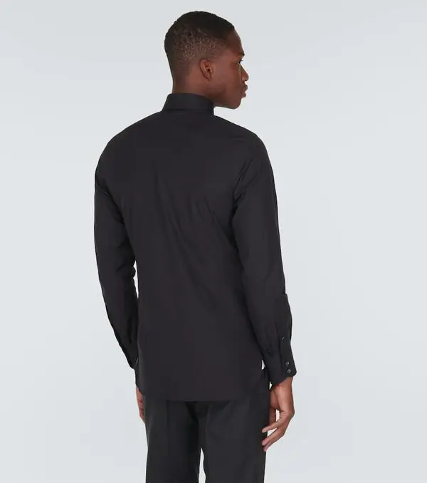 TOM FORD Cotton Poplin Tuxedo Shirt