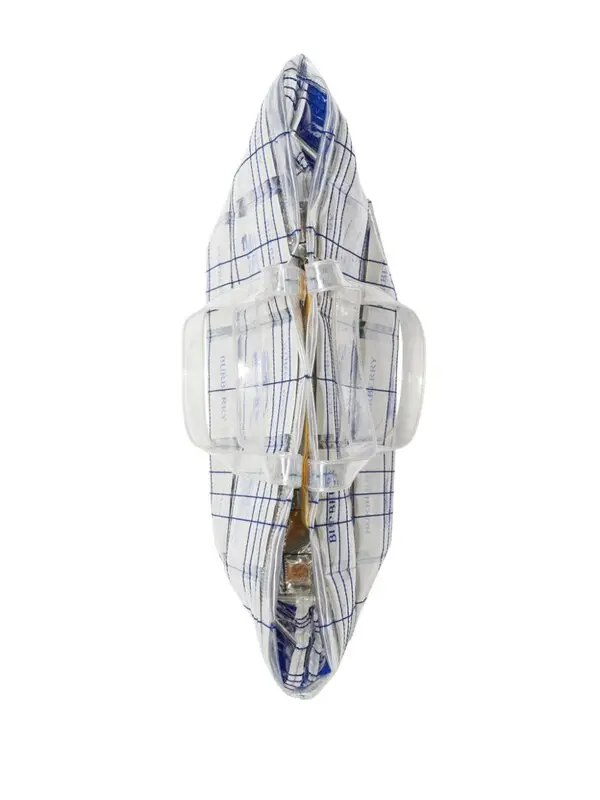 Burberry Logo-tag Transparent Tote Bag - White