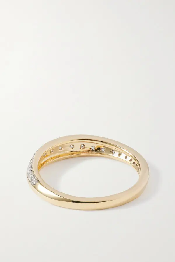 STONE AND STRAND Twist 10-karat Diamond Ring