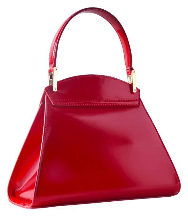 FERRAGAMO Prisma Glossed-leather Tote