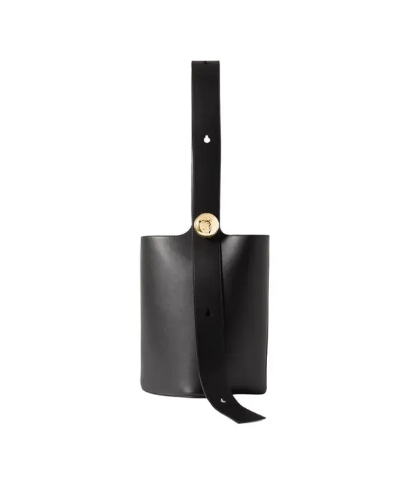 Loewe Pebble Leather Bucket Bag - Black