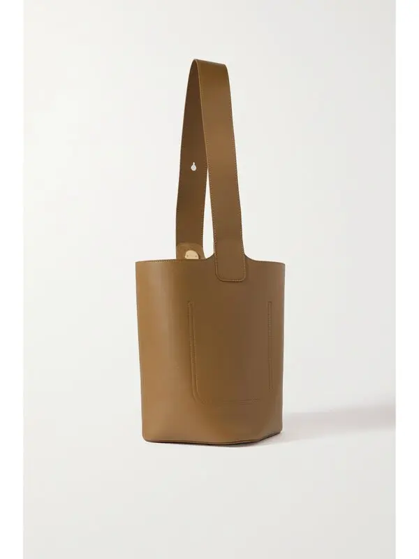 Loewe Pebble Leather Bucket Bag - Brown