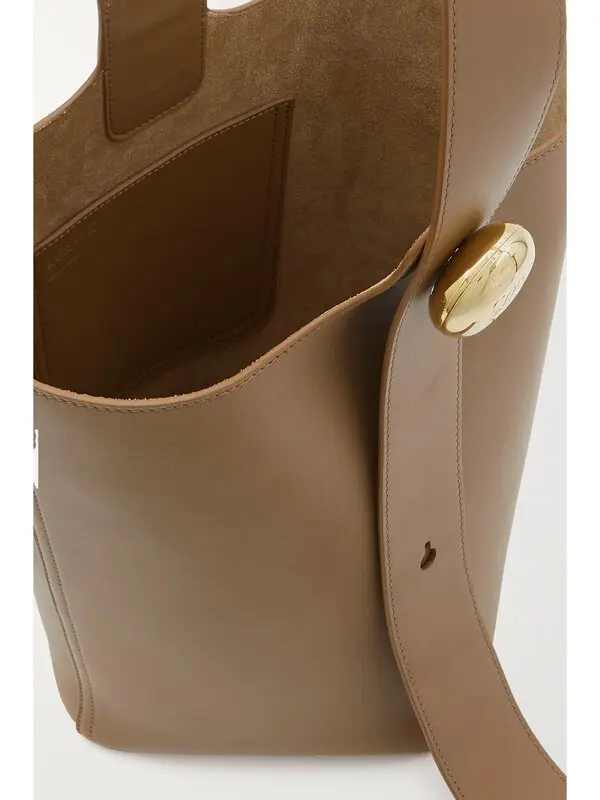 Loewe Pebble Leather Bucket Bag - Brown