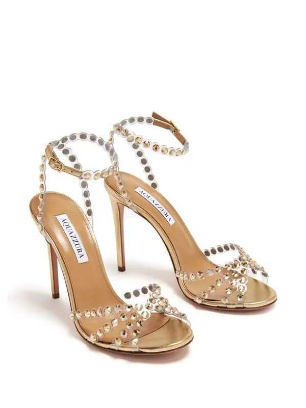 AQUAZZURA Tequila 105mm Crystal-embellished Sandals