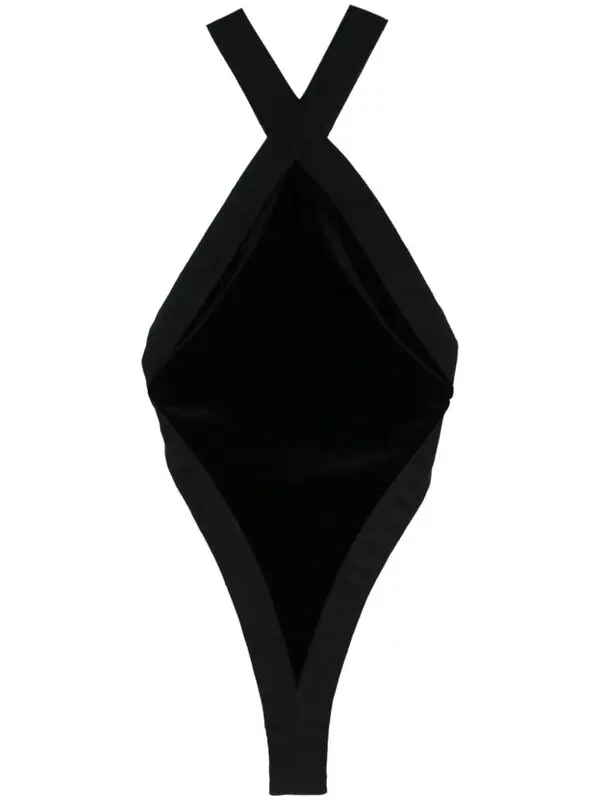 Saint Laurent Sleeveless Silk Bodysuit