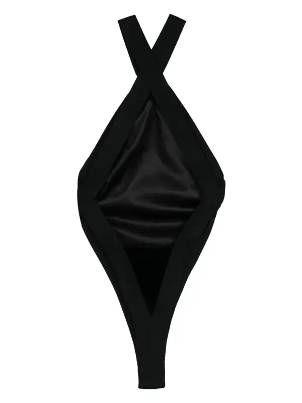 Saint Laurent Sleeveless Silk Bodysuit