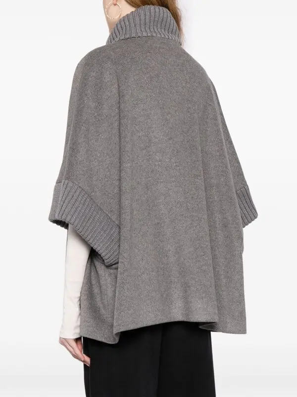 Cinzia Rocca Wide-sleeves Virgin Wool Jacket - Grey