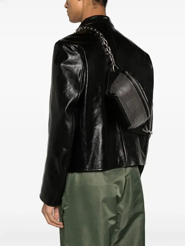 Alexander McQueen Stud-embellished Messenger Bag