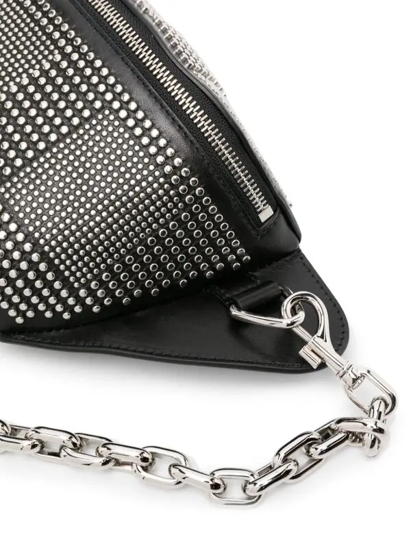 Alexander McQueen Stud-embellished Messenger Bag