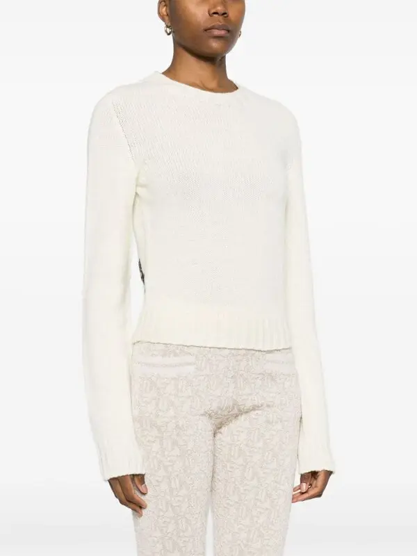 Palm Angels Curved-logo Wool-blend Jumper
