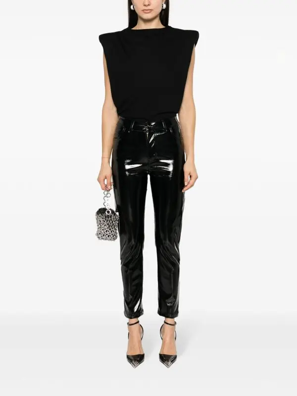 PARLOR Faux-leather Trousers