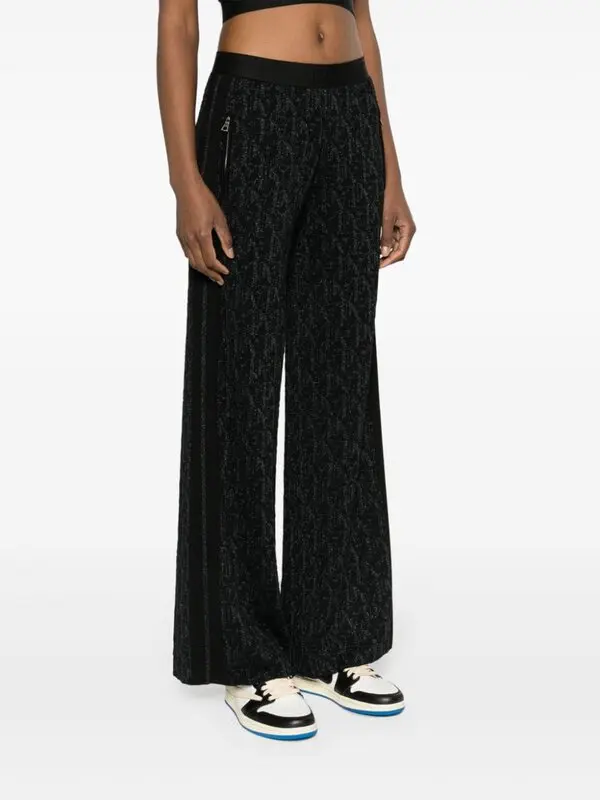 Palm Angels Monogram Jacquard Knitted Trousers
