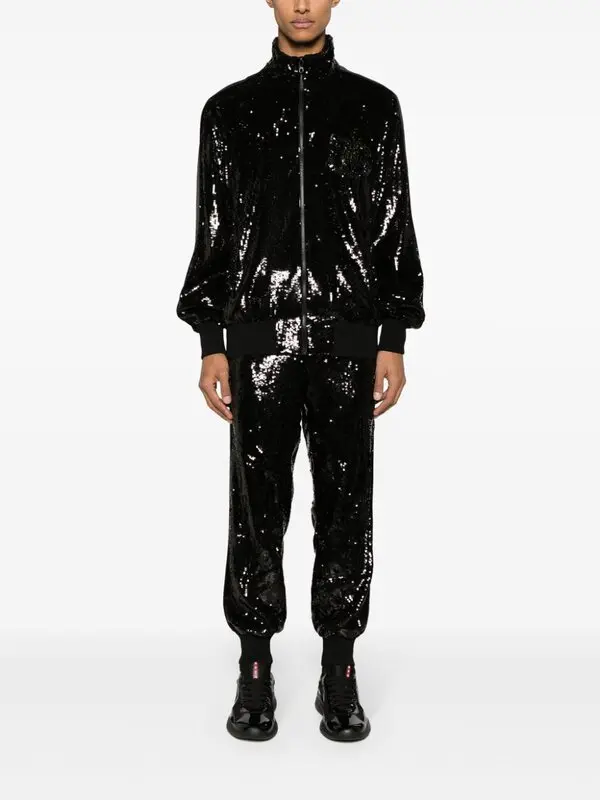 Dolce & Gabbana Sequinned Bomber Jacket