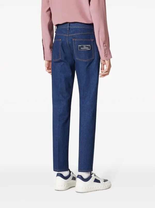 Valentino Garavani Maison Tailoring Denim Pants - Blue