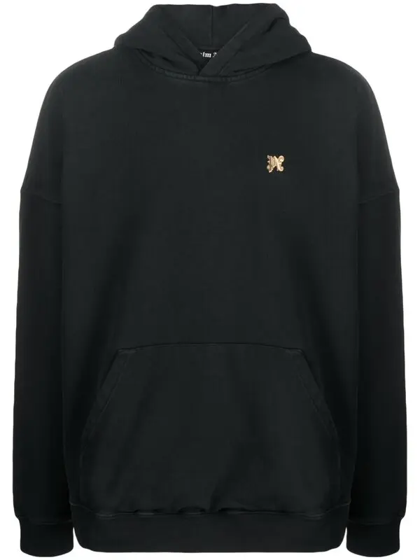Palm Angels Foggy Logo-print Hoodie