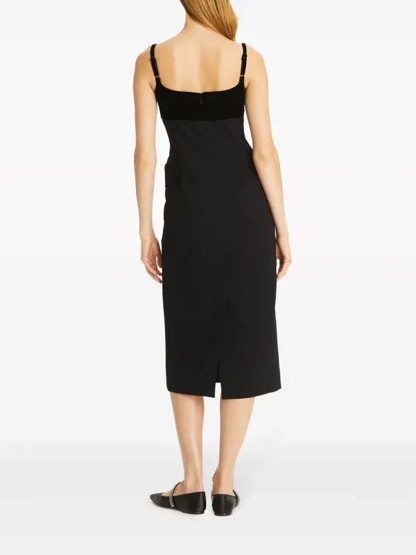 Tory Burch Crepe Slip Midi Dress