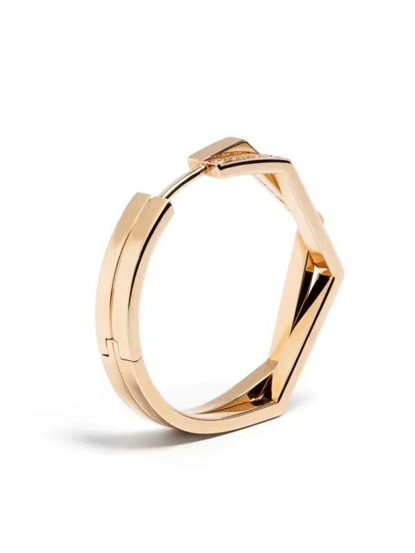 REPOSSI 18kt Rose Gold Antifer Diamond Hoop Earring