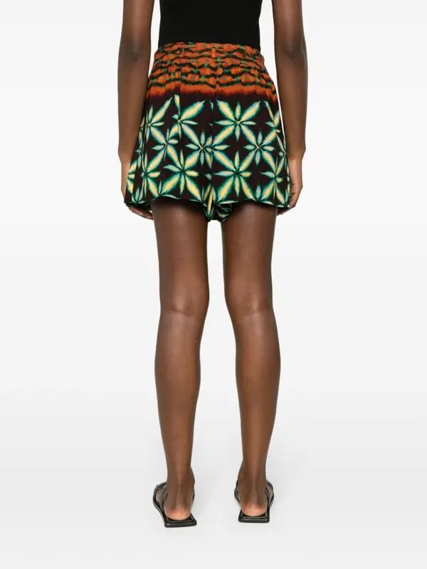 Ulla Johnson Olivinite Abstract-patterned Shorts