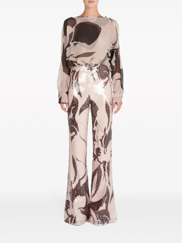 Silvia Tcherassi Avellino Sequin-embellished Trousers