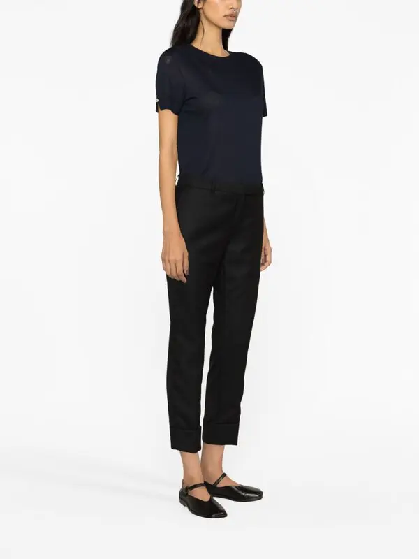 Thom Browne Cropped Tailored Trousers - Black