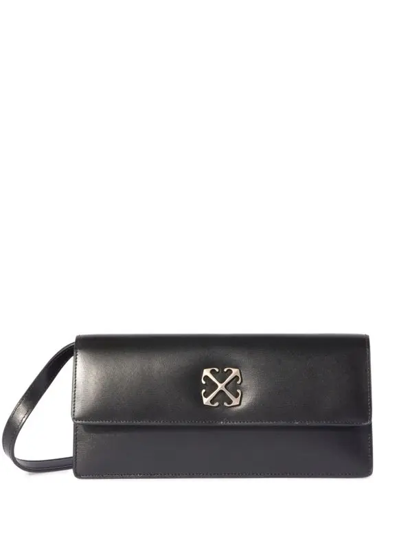 Off-White Jitney 1.0 Leather Shoulder Bag - Black