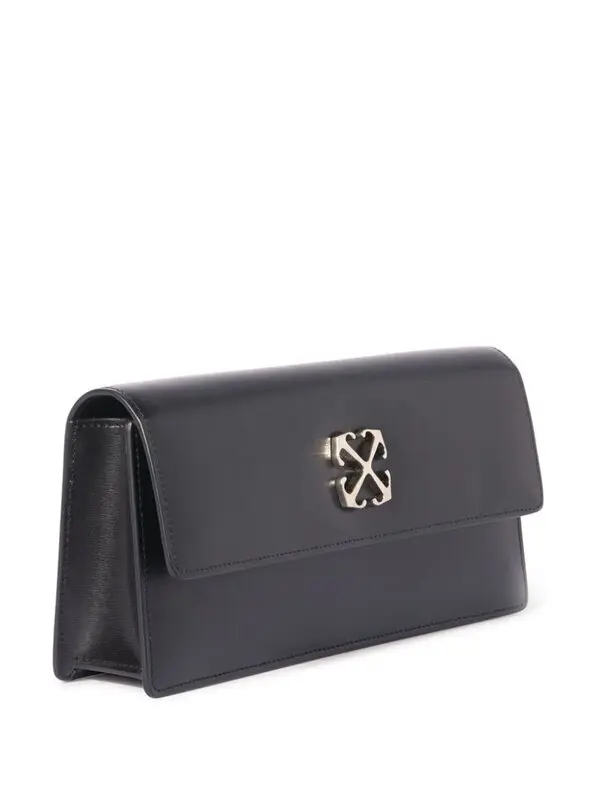 Off-White Jitney 1.0 Leather Shoulder Bag - Black