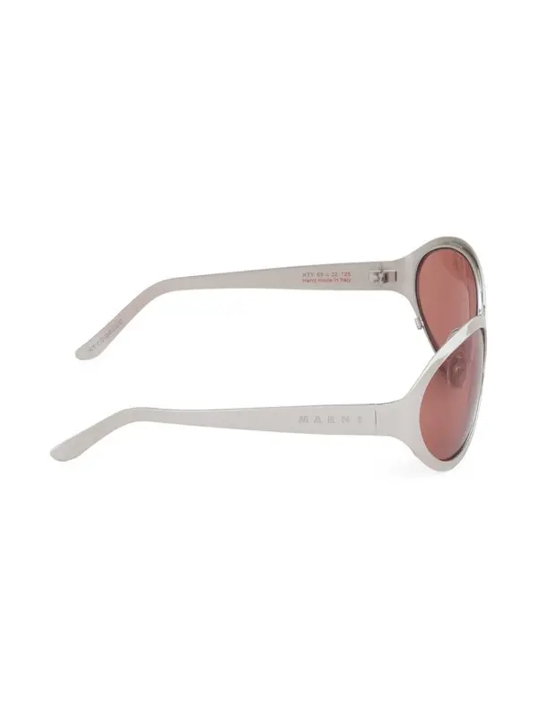 Marni Oval-frame Sunglasses - Silver