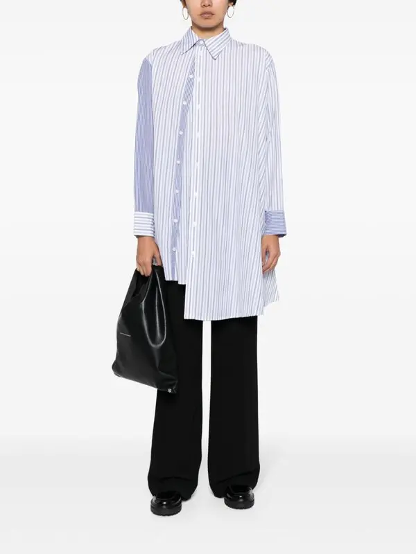Yohji Yamamoto Asymmetric Striped Shirt