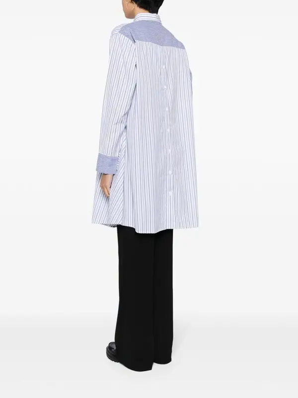 Yohji Yamamoto Asymmetric Striped Shirt