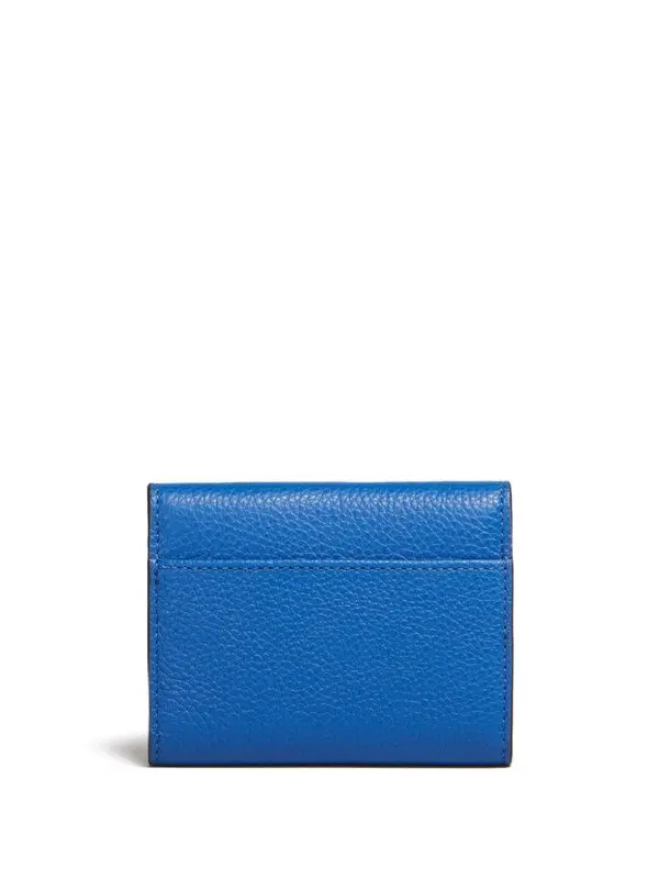 Marni Logo-embroidered Leather Key Holder - Blue