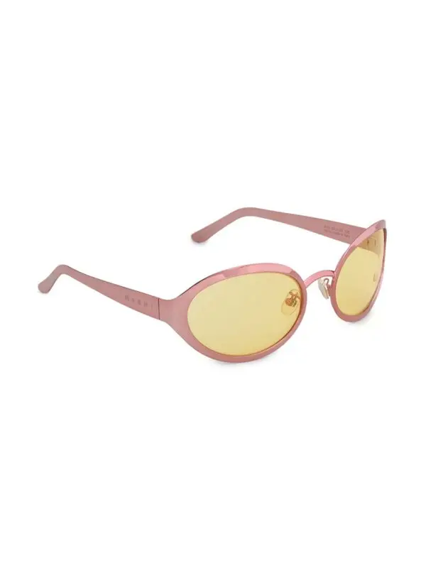 Marni To-sua Oval-frame Sunglasses - Pink