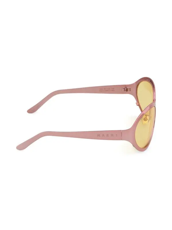 Marni To-sua Oval-frame Sunglasses - Pink
